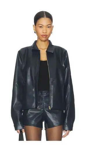 SNDYS Faux Leather Benny Jacket