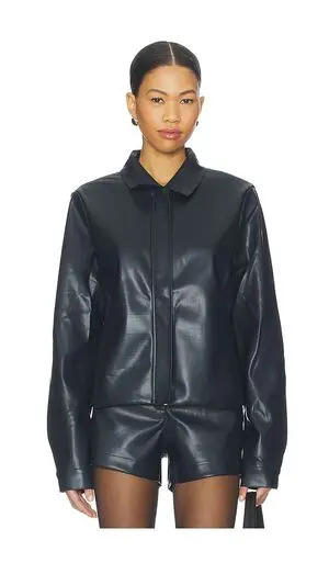 SNDYS Faux Leather Benny Jacket