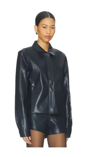 SNDYS Faux Leather Benny Jacket