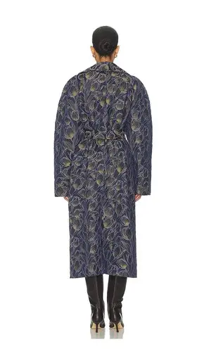 MILKWHITE Long Printed Coat