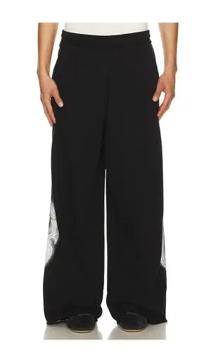 JADED LONDON Gothic Printed Joggers - Black
