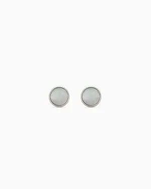Giorgio Armani Mother-of-pearl And Sterling Cufflinks - Silver