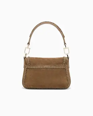 Giorgio Armani Small La Prima Soft Suede Handbag