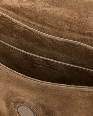 Giorgio Armani Small La Prima Soft Suede Handbag