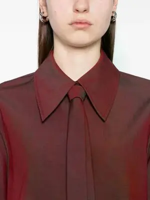 JIL SANDER Tie Poplin Shirt