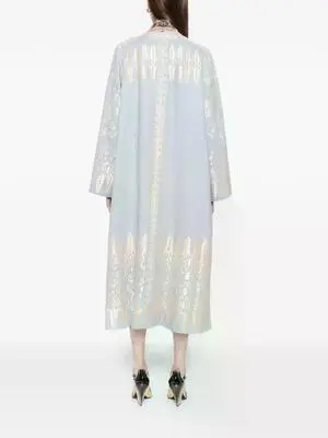 Biyan Pattern-embroidered Linen Dress
