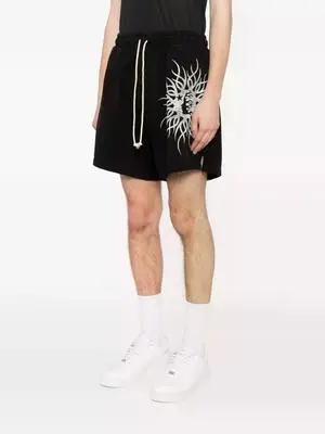 HELLSTAR Graphic-print Cotton Shorts