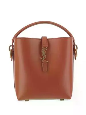 Saint Laurent Mini Le 37 Bucket Bag - Brown