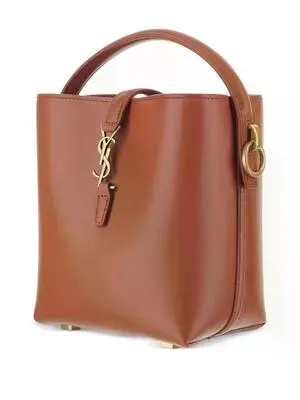 Saint Laurent Mini Le 37 Bucket Bag - Brown