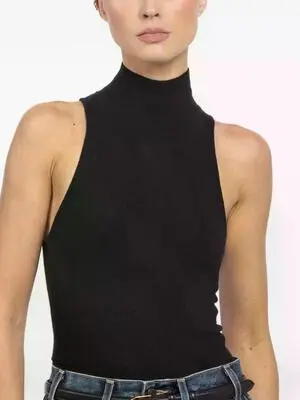 NILI LOTAN Roll-neck Sleeveless Top