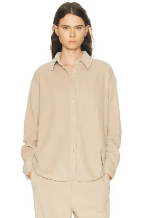American Vintage Padow Long Sleeve Shirt - Mastic