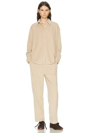 American Vintage Padow Long Sleeve Shirt - Mastic