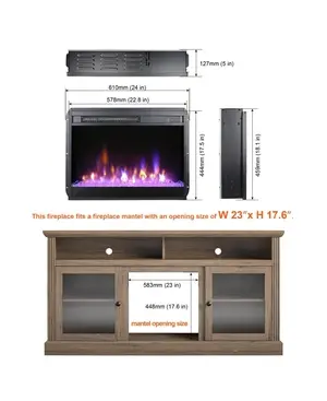 FLYNAMA 23-inch Electric Fireplace Insert