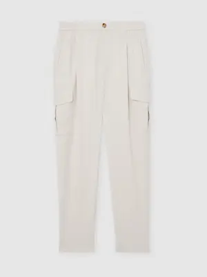 REISS Monroe Fine-corduroy Cargo Trousers
