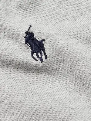 Polo Ralph Lauren Logo-embroidered Cotton Polo Shirt - Gray