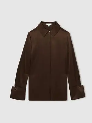 REISS Hailey Silk Shirt