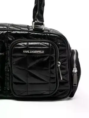 Karl Lagerfeld Kkuilt Medium Bowling Bag