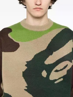 A BATHING APE Camouflage-print Jumper