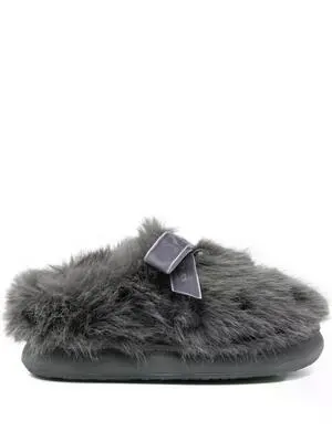 ROCKFISH X Susan Fang Furry Mules - Grey