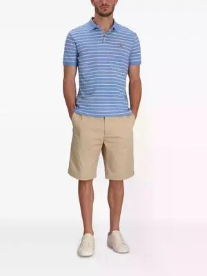 Polo Ralph Lauren Striped Cotton Polo Shirt - Blue