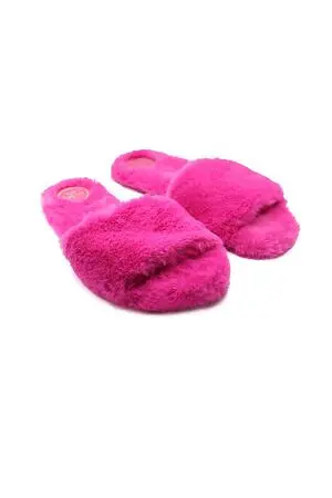 SOLEI SEA Averie Faux Fur Slippers - Pink
