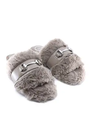 Women's Faux Fur Mules