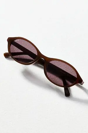 SITO SHADES Slim Oval Orion Sunglasses - Brown
