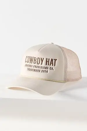 SENDERO PROVISIONS CO. Cowboy Trucker Hat - Cream