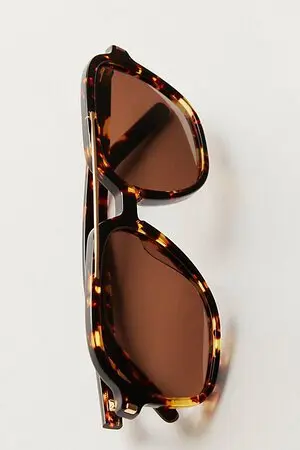 BANBE The Lopez Aviator Sunglasses - Amber Tort Cinnamon