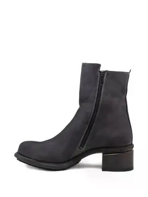 SHOTO Block Heel Zip Boots