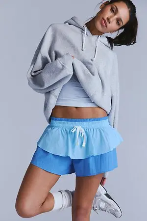 Free People Flex It Performance Shorts - Bright Blue Combo
