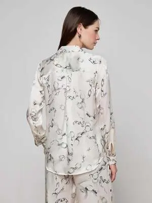 L'Agence Tyler Silk Blouse Top