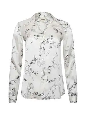 L'Agence Tyler Silk Blouse Top