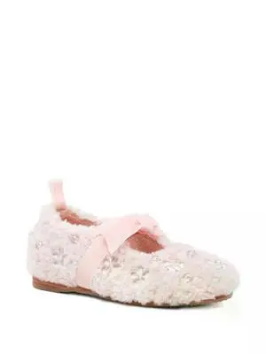 ROCKFISH Furry Ballet Flats - Pink