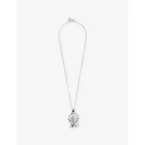 LAURA VANN Clown And Cubic Zirconia Pendant Necklace - Silver