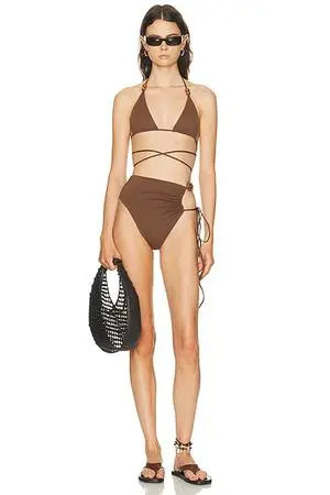 Magda Butrym High Waisted Bikini Bottom