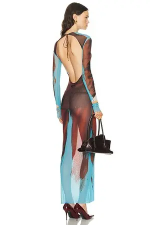 JEAN PAUL GAULTIER Tennis Costume Long Dress - Multicolor