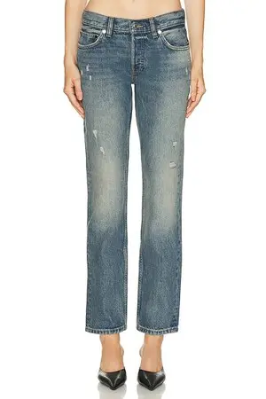 EB DENIM Low Rise Straight Leg Jeans