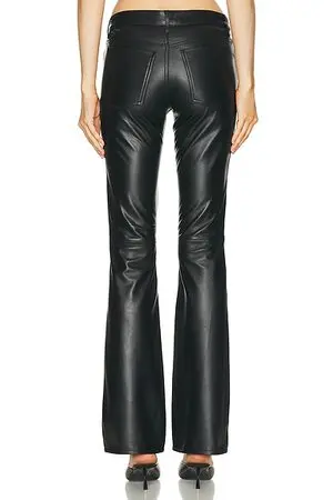 EB DENIM Maria Mid Rise Bootcut Leather Pants