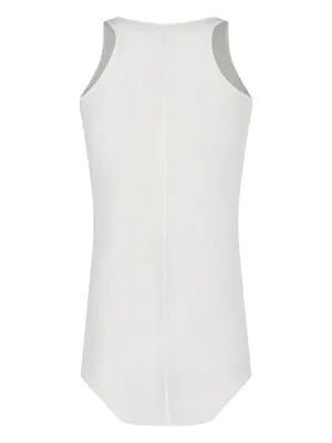 Rick Owens Ribbed Tank Top - White