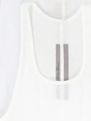 Rick Owens Ribbed Tank Top - White