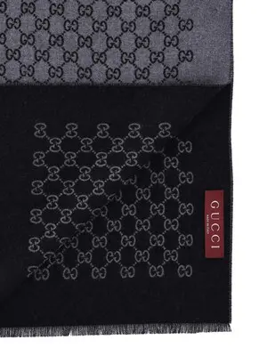 Gucci Jacquard 'gg' Bicolor Scarf