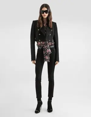 Dolce & Gabbana Flower Bouquet-print Chiffon Top