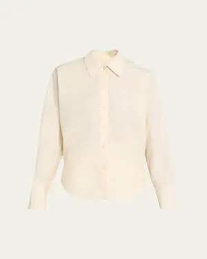 Ossou Ridge Long-sleeve Cotton Poplin Shirt