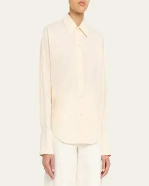 Ossou Ridge Long-sleeve Cotton Poplin Shirt