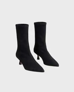 ATP ATELIER Cerone Suede Stretch Boots - Black
