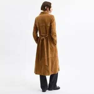 COACH Suede Trench Coat
