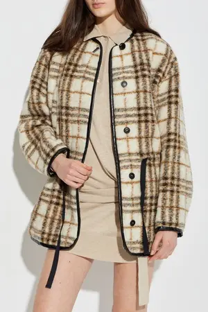 MARANT ETOILE Ullana Checked Jacket - Brown