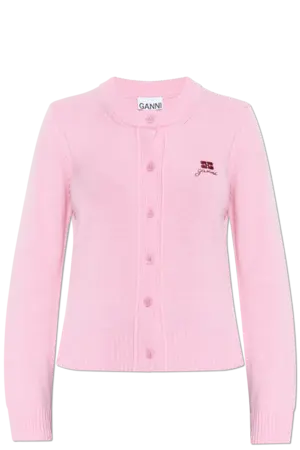 Ganni Crew Neck Cardigans For Women