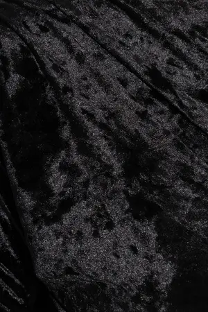 GANNI Velvet Midi Dress With Draping